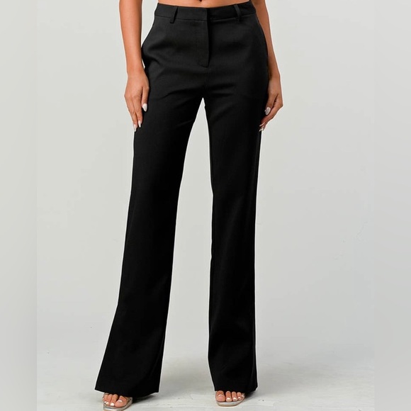 EVNL | Pants & Jumpsuits | Brandevnl Black Slacks Nwt Side Slit And ...